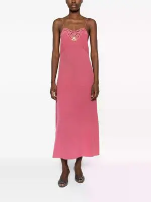 Chloé Lace Detail Midi Dress