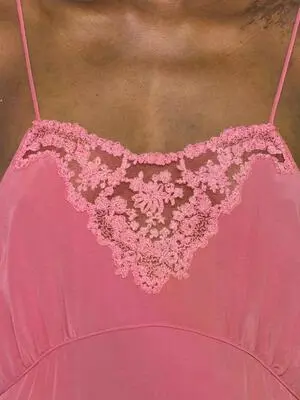 Chloé Lace Detail Midi Dress