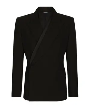 Dolce & Gabbana Dolce Gabbana Double-breasted Sicilia-fit Jacket - Black