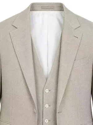 RAMON SANJURJO Three-piece Single-breasted Suit - Neutrals