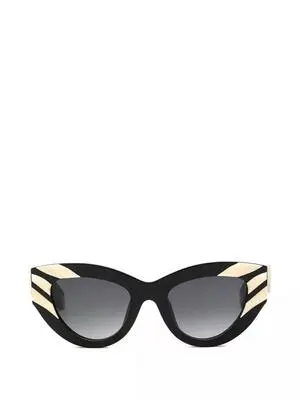 Roberto Cavalli Cat-eye Sunglasses With Tiger Motif