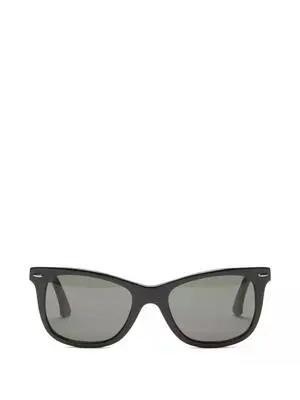 Acne Studios Logo Detail Square Frame Sunglasses - Black