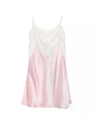 Viktor & Rolf Layered Lace-trim Mini Dress - Pink