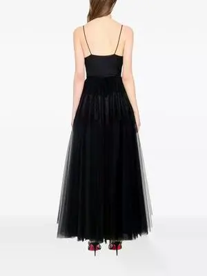 Viktor & Rolf Tulle Lace-trim Maxi Dress