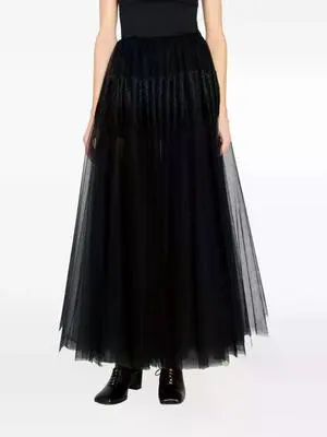 Viktor & Rolf Tulle Lace Insert Maxi Skirt