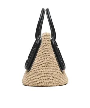 Marc Jacobs Babe Small Tote In Woven - Black