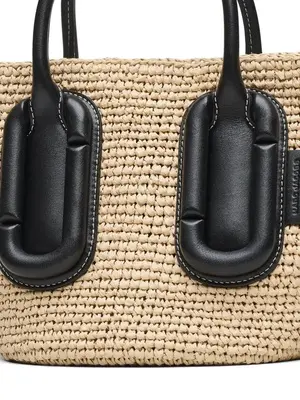 Marc Jacobs Babe Small Tote In Woven - Black