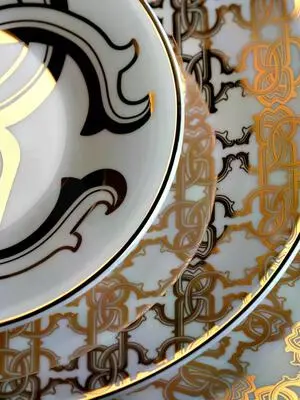 Roberto Cavalli Monogram Bread Plate