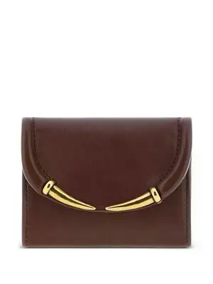 Roberto Cavalli Fang-embellished Wallet - Brown
