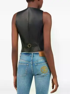 Roberto Cavalli Leather Waistcoat