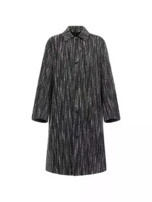 Roberto Cavalli Tweed Effect Single-breasted Coat
