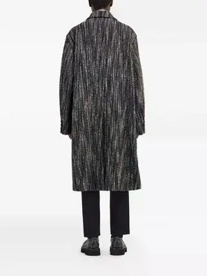 Roberto Cavalli Tweed Effect Single-breasted Coat