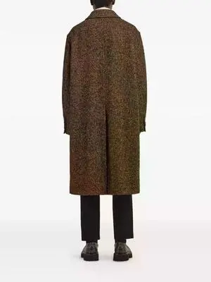 Roberto Cavalli Herringbone Pattern Single-breasted Coat
