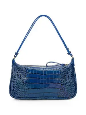 Roberto Cavalli Crocodile-effect Logo Plaque Shoulder Bag