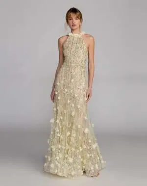 MAC DUGGAL COLLECTION Embellished Lace Gown