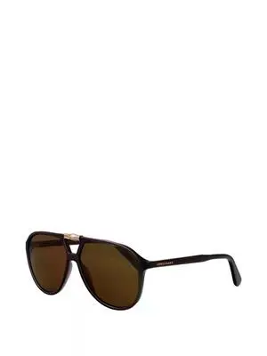 Longchamp Pilot-frame Sunglasses - Brown