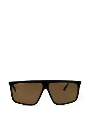 Karl Lagerfeld Navigator Geometric-frame Sunglasses - Black