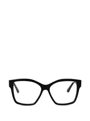 Karl Lagerfeld Logo-plaque Square-frame Glasses - Black
