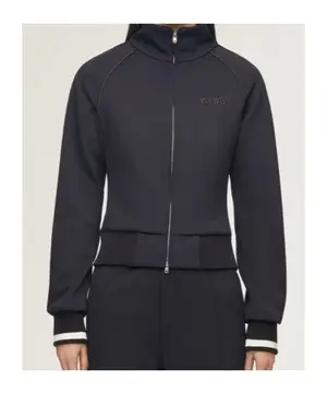 Y3 X Wales Bonner Logo Embroidered Zip-up Jacket