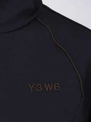 Y3 Logo Embroidered Zip-up Sweatshirt