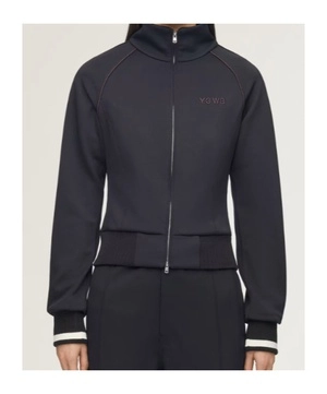 Y3 Logo Embroidered Zip-up Sweatshirt