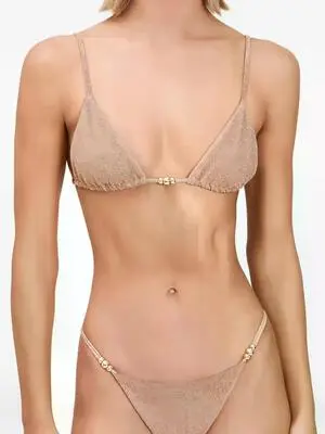 DEVON Embellished Shimmer Bikini - Neutrals