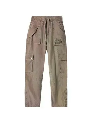 ONLY THE BLIND Brushed Embroidered Cargo Pants
