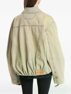 MISBHV Sand-washed Bomber Denim Jacket