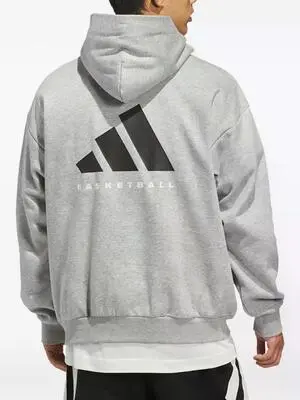 Adidas Logo Print Fleece Hoodie