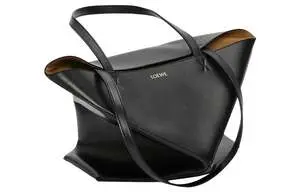 Loewe Medium Puzzle Fold Tote - Black