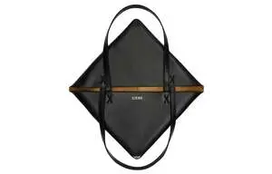 Loewe Medium Puzzle Fold Tote - Black