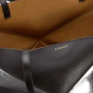 Loewe Medium Puzzle Fold Tote - Black