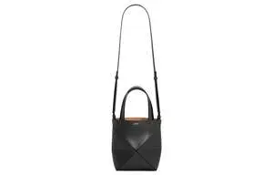 Loewe Mini Puzzle Fold Tote - Black