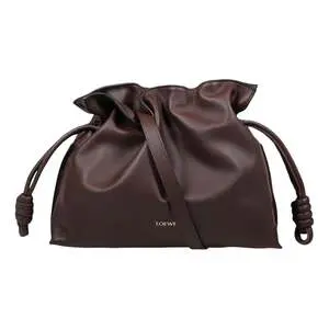 Loewe Medium Flamenco Clutch - Chocolate
