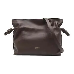 Loewe Medium Flamenco Clutch - Chocolate