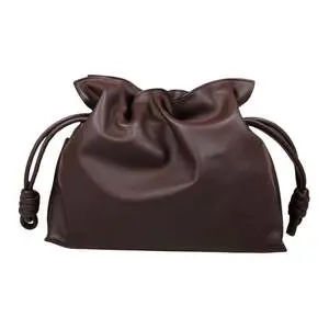 Loewe Medium Flamenco Clutch - Chocolate