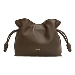 Loewe Mini Flamenco Clutch - Chocolate