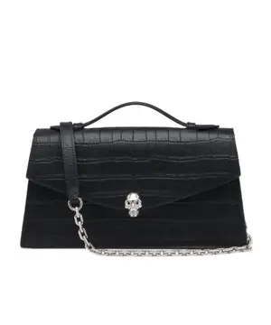 Alexander McQueen Skull Top Handle - Black
