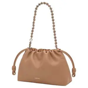 Loewe Medium Flamenco Bag In Nappa Lambskin - Mocha