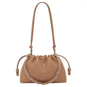 Loewe Medium Flamenco Bag In Nappa Lambskin - Mocha
