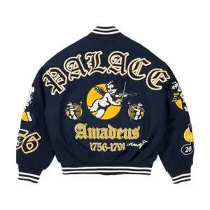 PALACE Wolfgang Varsity Jacket - Navy