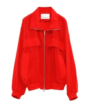 THE FRANKIE SHOP Long-sleeve Zip-up Jacket - Red
