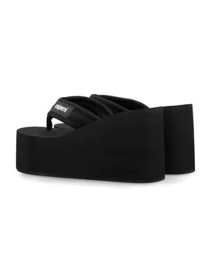 Coperni Logo Patch Wedge Platform Sandals