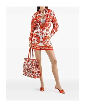 Dolce & Gabbana Printed Drawstring Shorts