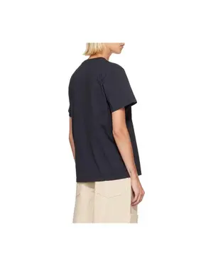 GANNI Strawberry Printed Crewneck T-shirt - Black