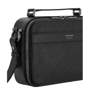 FERRAGAMO Gancini Monogram Shoulder Bag