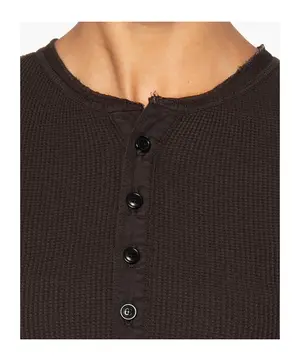 Citizens Of Humanity Drea Waffle-knit Henley Top