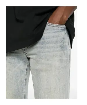 PURPLE BRAND Slim Fit Light Wash Jeans