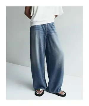 AGOLDE Flyweight Baggy-fit Faded Denim Jeans