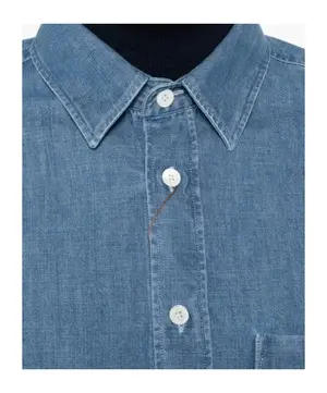 Canali Chest-pocket Denim Shirt